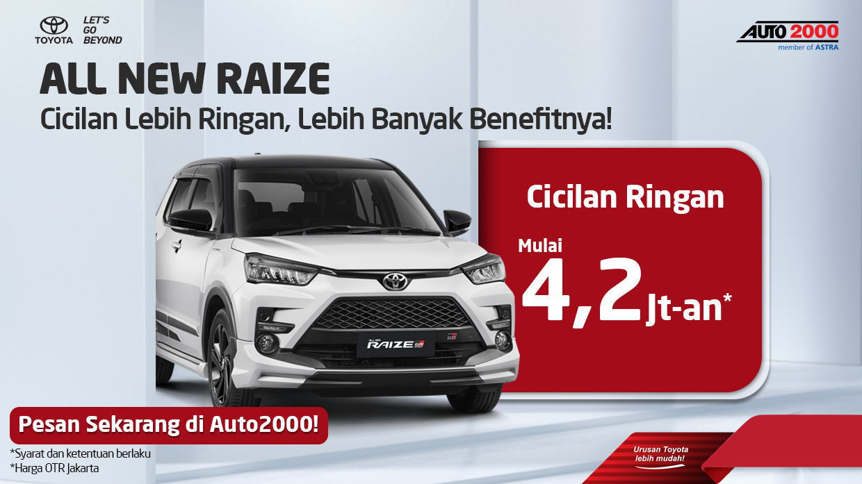 Cicilan Ringan Toyota Raize | Auto2000
